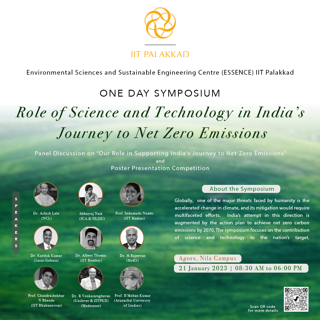 Symposium by ESSENCE@IIT Palakkad on 21 Jan 2023: Inviting ...
